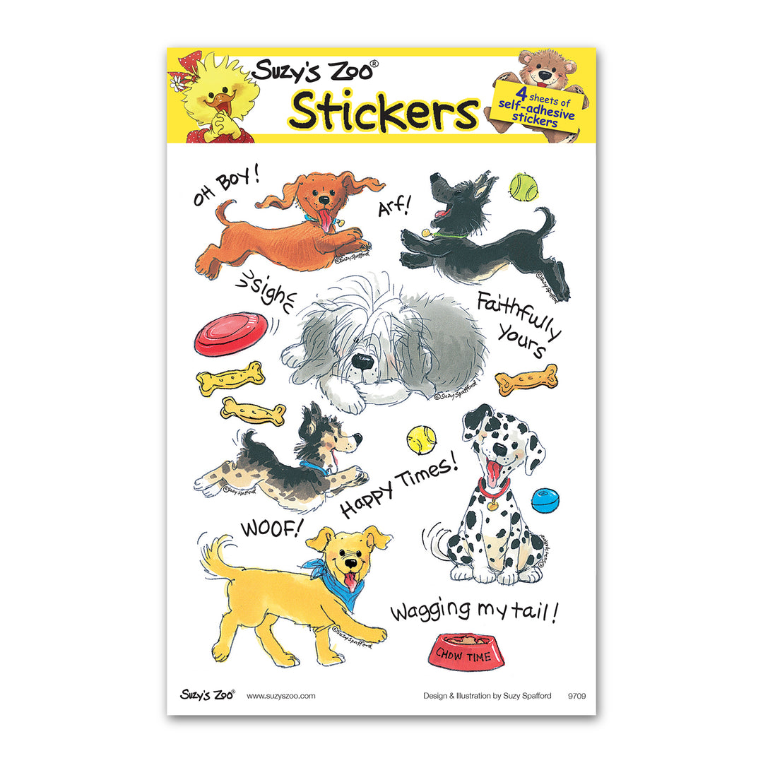 Dogs! Multi Stickers (4-pack) – Suzy's Zoo Store