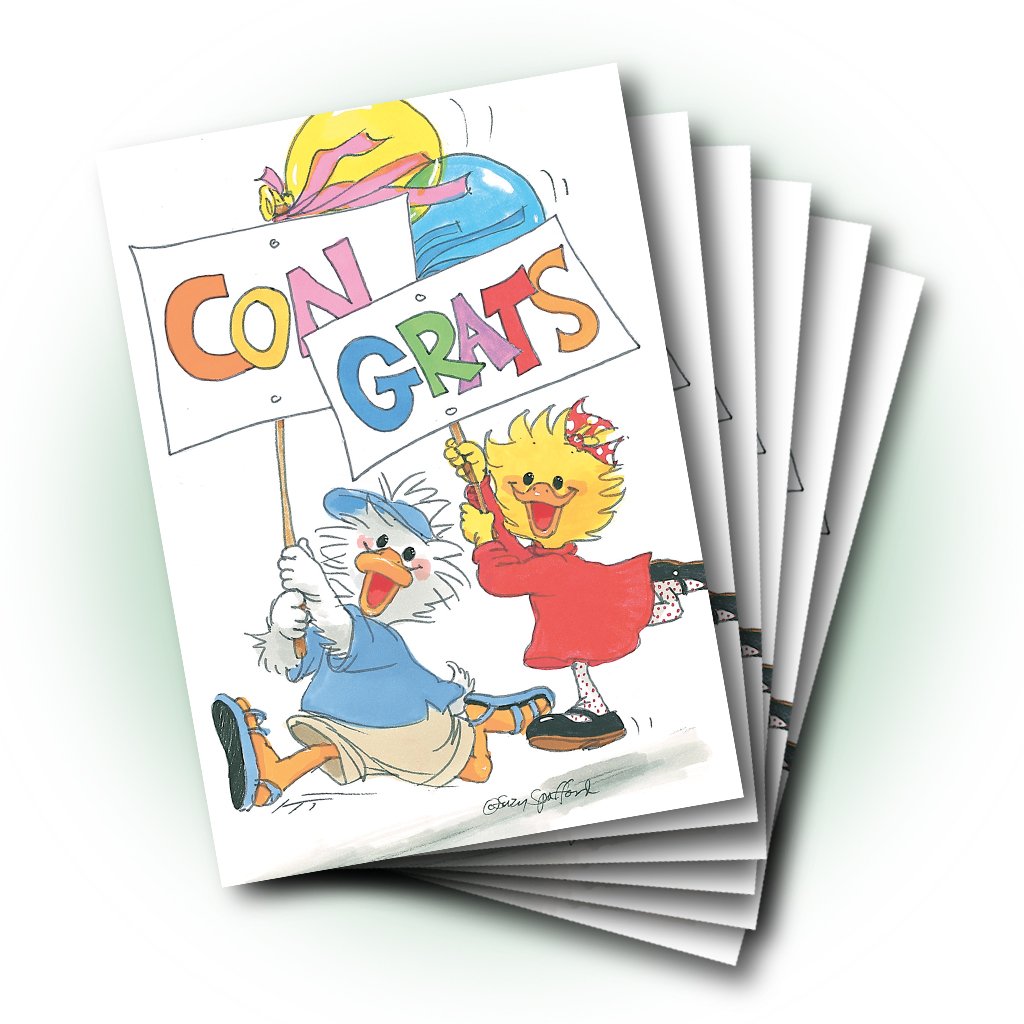 Jack and Suzy Congratulations Greeting Card – Suzy's Zoo Store